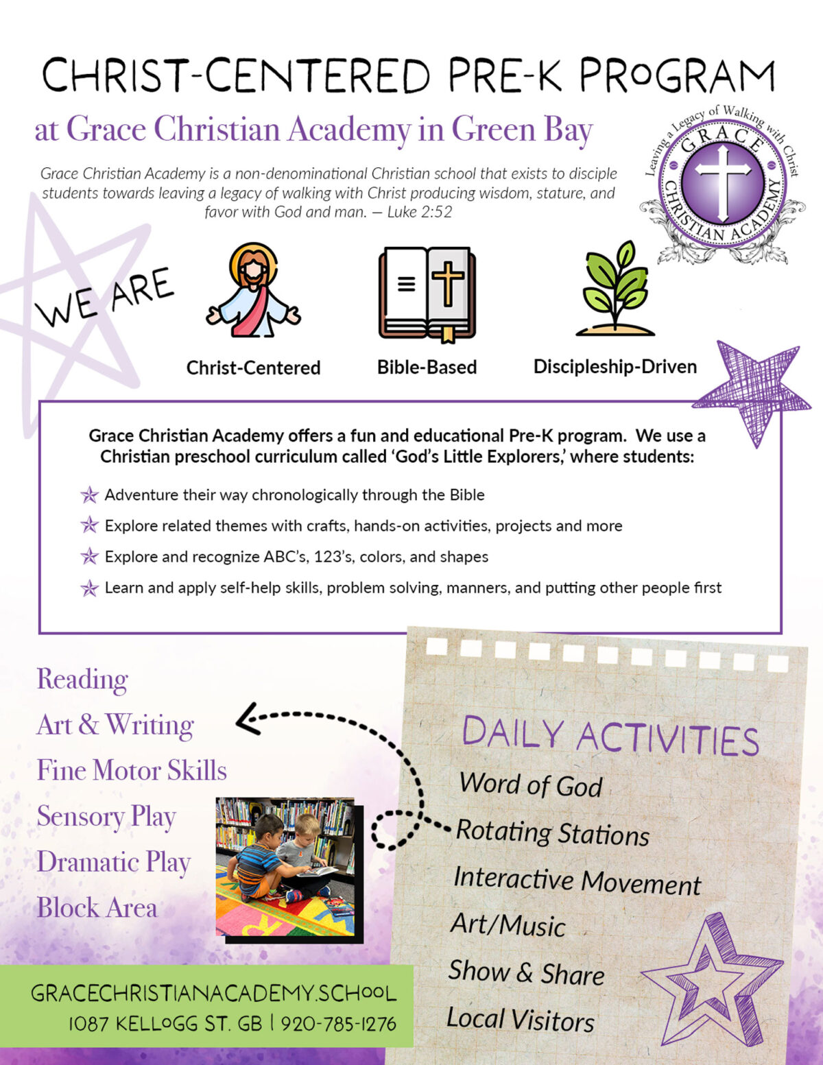 Preschool Program - Grace Christian Academy